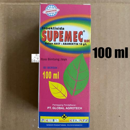Jual Obat Hama Kutu Tanaman Insektisida Supemec Abamektin 18EC 100 ml ...