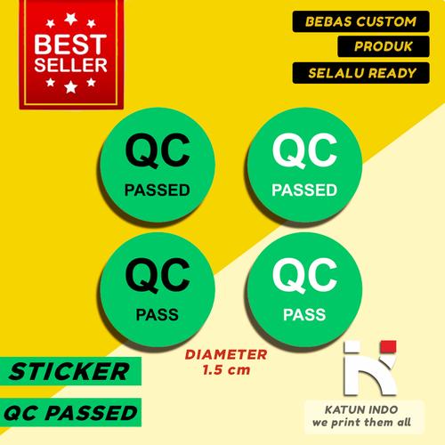 Jual QC PASS STIKER LABEL / QC PASSED STIKER LABEL - Kota Bekasi ...