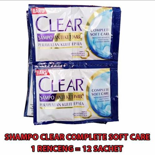 Jual CLEAR SHAMPO /SAMPO 1RENCENG ISI 12 SACHET/24 PCS - Biru - Jakarta ...