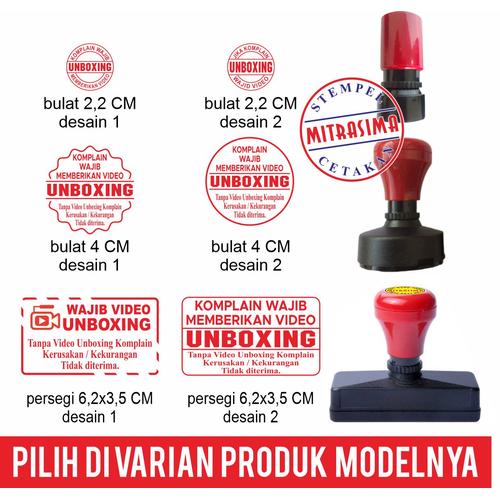 Jual Stempel Wajib Unboxing Warna Otomatis - D2.2cm desain 1 - Jakarta ...