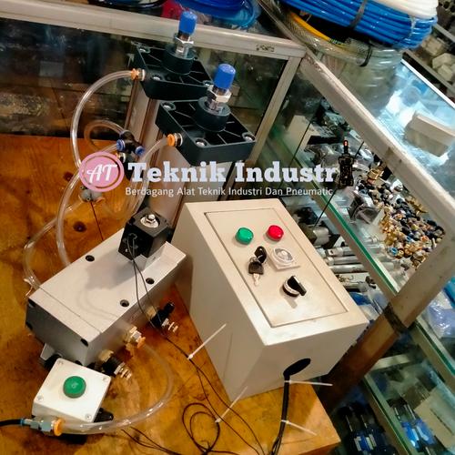 Jual Pneumatic Timer Push Button Power Off Delay Air Cylinder 125x100 ...