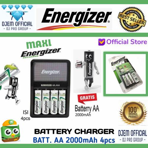 Jual ENERGIZER Battery Charger Maxi AA / AAA + 4 Baterai AA 2000mAh A2 BP4 - Jakarta Selatan ...