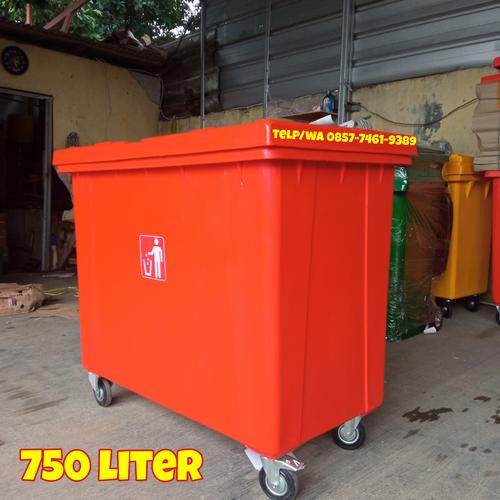 Jual TEMPAT SAMPAH BESAR/TONG SAMPAH/ BAK SAMPAH BESAR VOLUME 690 LTR - Merah - Kota Bogor ...