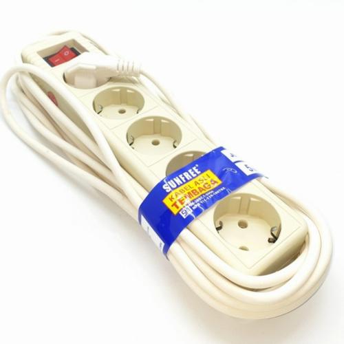 Jual terminal colokan listrik Sunfree Jupiter 15 5 lobang 1,5 meter ...