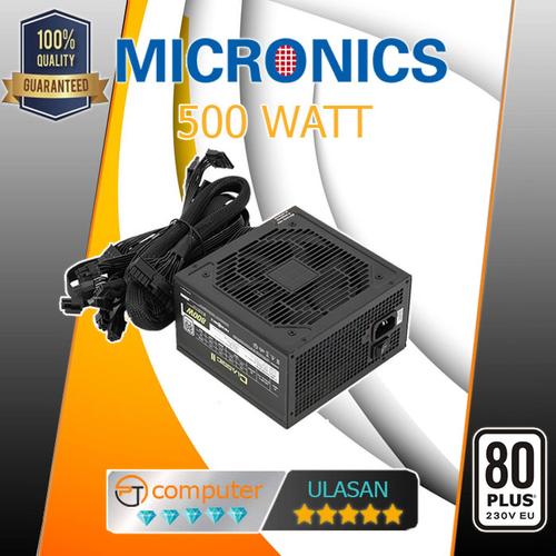 Jual Psu Power Supply 500Watt 80Plus Micronics - 500watt 80plus - Kota ...