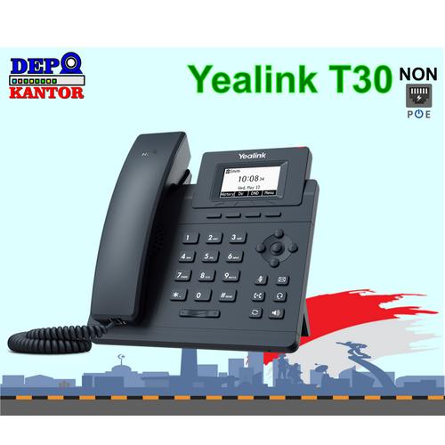Jual Yealink SIP T30: HD Entry level IP Phone [non POE] - Jakarta Barat - Depo Kantor | Tokopedia