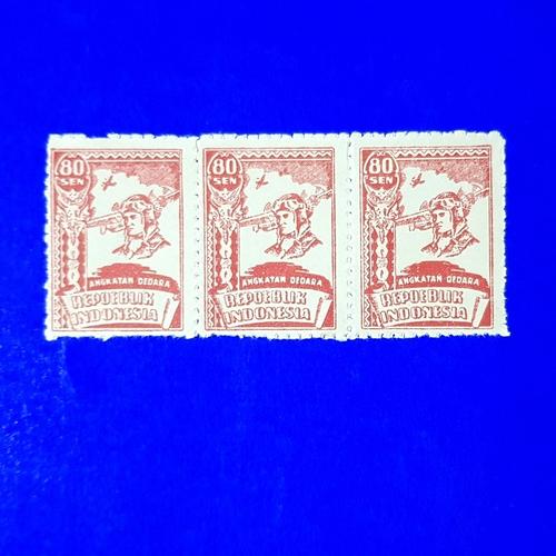 Jual Perangko PILOT TEMPUR/PESAWAT. 1947. Prangko revolusi 80 sen ...