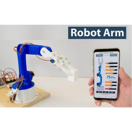 Jual Robot Arm with Smartphone/arduino DIY Control / full rangka/print ...