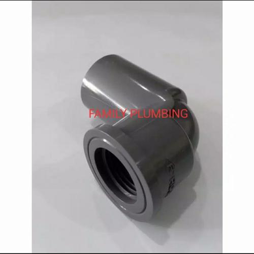 Jual ELBOW DRAT DALAM 1/2 INCH LDD KENI DRAT DALAM KDD PVC ABU-ABU 16mm ...