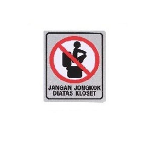 Jual sticker sign toilet / logo toilet jongkok / toilet duduk uk 10x10 ...