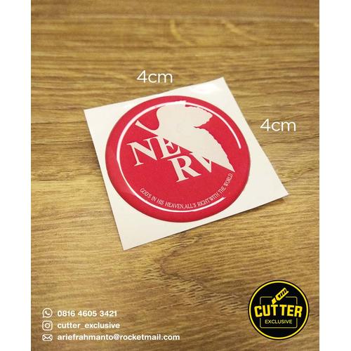 Jual emblem sticker resin NERV logo - Jakarta Barat - CUTTER STICKER ...