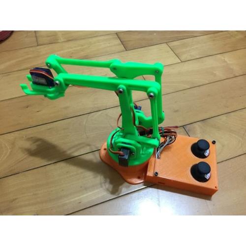 Jual Robotic Robot Arm +Joystick_dock Tangan Lengan/ print 3d full ...