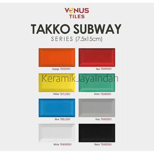 Jual VENUS TILES TAKO TAKKO SUBWAY 7,5 x 15 SUBWAY TILE KERAMIK KITCHEN ...