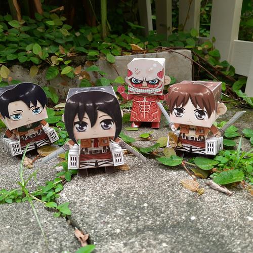 Jual Attack on Titan cubic chara papercraft papertoy - Kota Surabaya ...