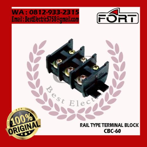 Jual TERMINAL BLOCK FORT / CBC-60 / 60A / MODEL KASUGA RAIL 2 FUNGSI ...
