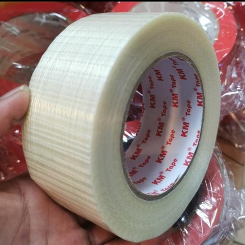 Jual Lakban Serat Filament tape KM 48mm x 50m-Isolasi serat pengikat ...
