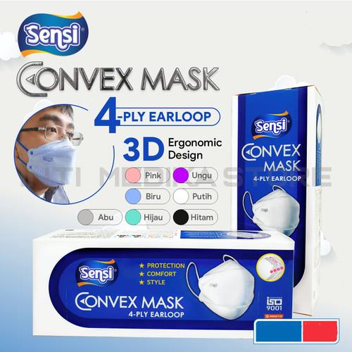 Jual Masker Sensi Convex Mask 4 Ply Medis plusmed earloop kemasan box ...