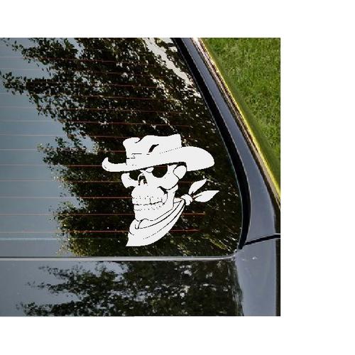 Promo Stiker Siluet Koboi Tengkorak Skull Face Mobil Motor Laptop Helm ...