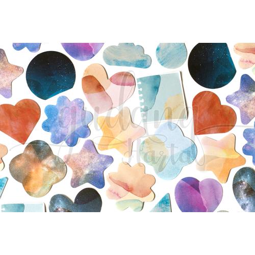 Jual Stiker Abstract Shapes Unik Lucu DIY Scrapbook Sticker GH 303405 ...