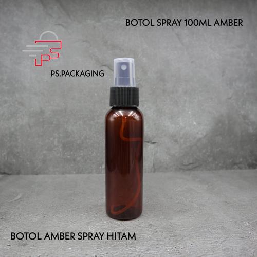 Jual Botol spray 100ml Amber / Botol coklat 100ml tutup spray / Botol ...