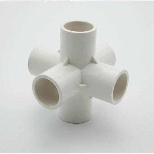 Jual PVC 6 Way Konektor Khusus Putih untuk Rak Pralon Hidroponik | ID ...