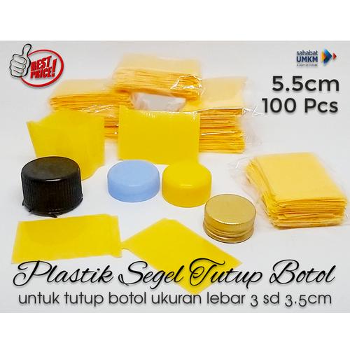Jual plastik segel tutup botol pvc isi 100 lembar 5.5cm - Kuning - Kota ...