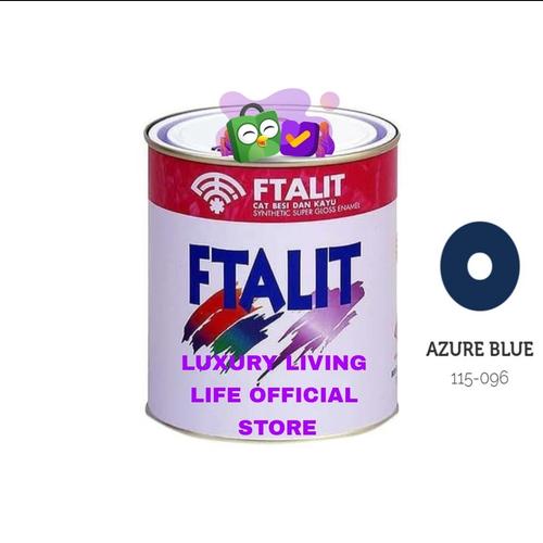 Jual Cat Minyak FTALIT 096 Azure Blue 1kg Cat kayu besi solvent kilap ...