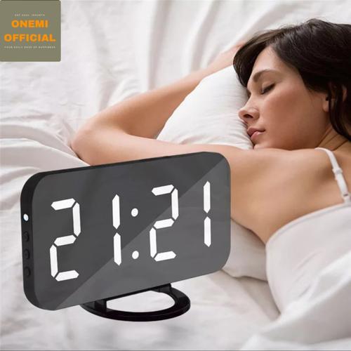 Jual LED alarm clock mirror digital clock time display - Jakarta Utara ...