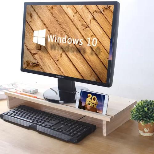 Promo monitor stand kayu, dudukan monitor, rak monitor dilengkapi ...