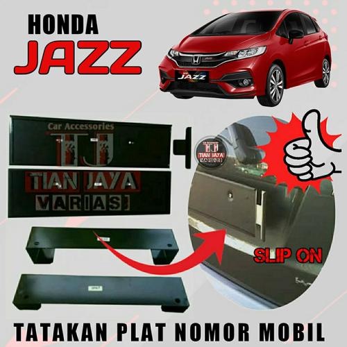 Jual Tatakan Dudukan Plat Nomor Mobil Honda New JAZZ Bingkai Slip ...
