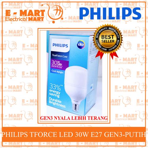 Jual PHILIPS LED TForce 30W 30 W E27 Putih True Force LED 30 watt ...