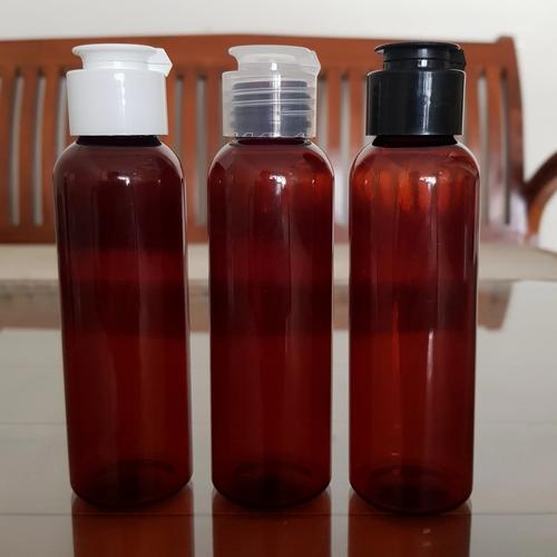 Jual Botol Amber / Coklat 100 ML Tutup Fliptop Jamur / Botol Fliptop 100 ML - Hitam - Kota ...