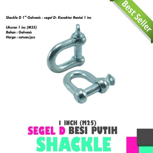 Jual Shackle D 1'' inch (M25) Galvanis - segel D- Konektor Rantai 1 ...