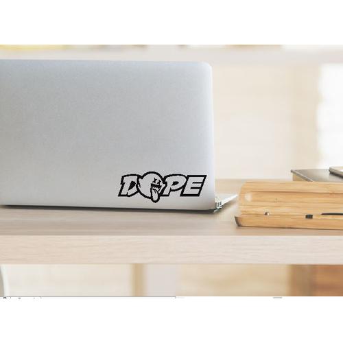 Jual Stiker Tulisan Logo Dope Mobil Motor Laptop Helm Kaca Cutting ...