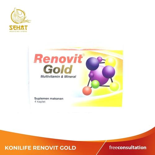 Jual RENOVIT GOLD KONILIFE - multivitamin dan mineral - 4 tablet - Kota ...