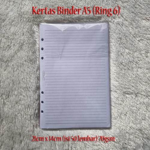 Jual KERTAS BINDER LOOSE LEAF A5 (RING 6) 50 LEMBAR 70gsm - Jakarta ...