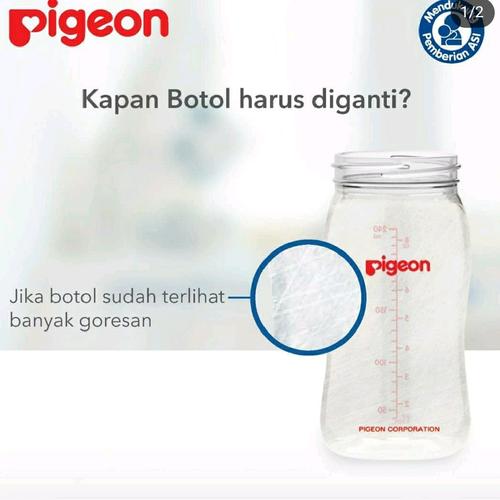 Jual Pigeon Wide neck Botol Pompa Asi Pigeon Baru - wideneck 240ml ...