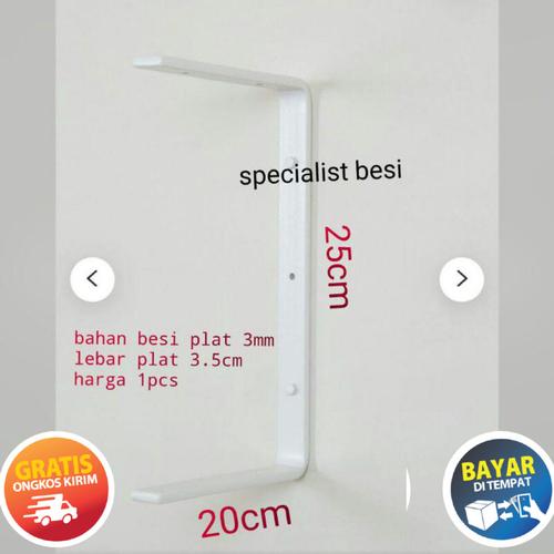 Jual Siku Rak Dinding Besi Rak Siku Ambalan Rak Siku Rak Tempel Model C ...