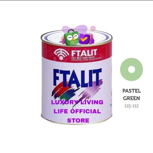 Jual Cat Minyak FTALIT 112 Pastel Green 1kg Cat kayu besi solvent kilap ...