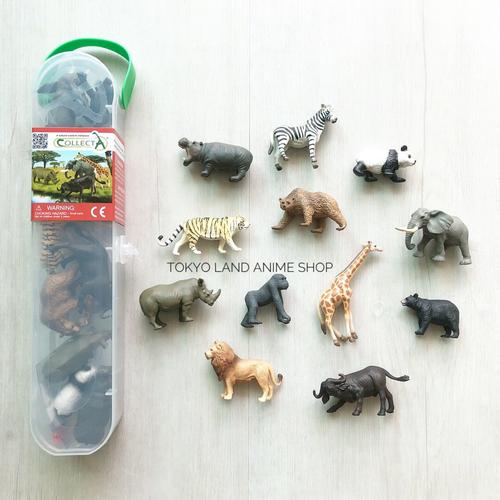 Jual CollectA Box of Mini Wild Animals (10pcs-Perfect for sensory play ...