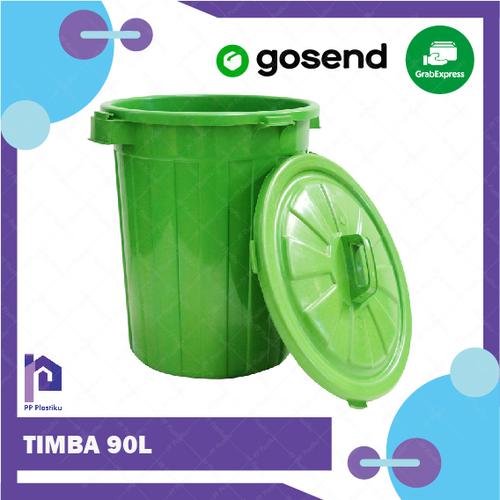 Jual TIMBA 90L + TUTUP / TONG AIR 90 LITER / EMBER / TONG SAMPAH ...
