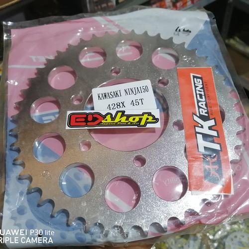 Jual gear BELAKANG NINJA TK RACING 428 150 R RR 2TAK TEBEL GIR 428H NO ...