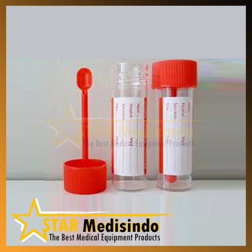 Jual Pot Feses Transparant Bersendok Sterile 30cc | Wadah Feces Feases ...