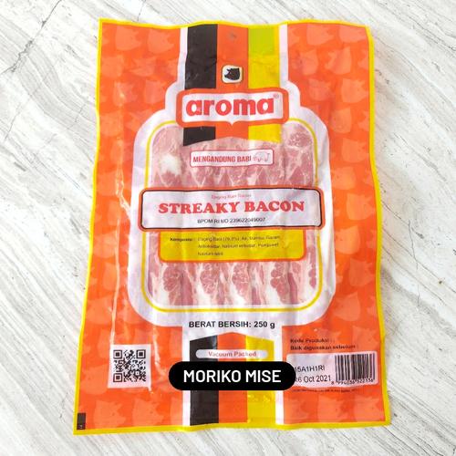 Jual pork bacon soejasch / bacon aroma / streaky pork bacon 250 gr ...