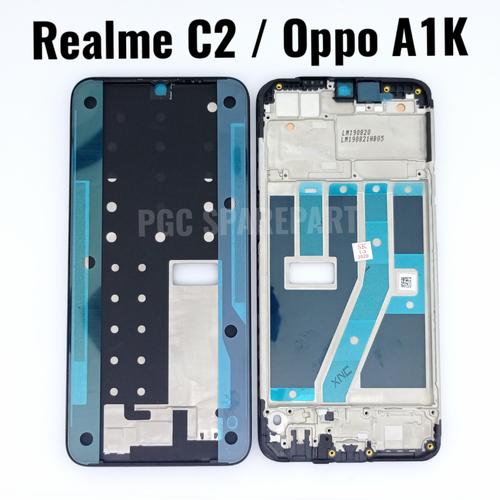 Jual Frame Realme C2 / Oppo A1K - Bezzel Tulang tengah dudukan LCD ...