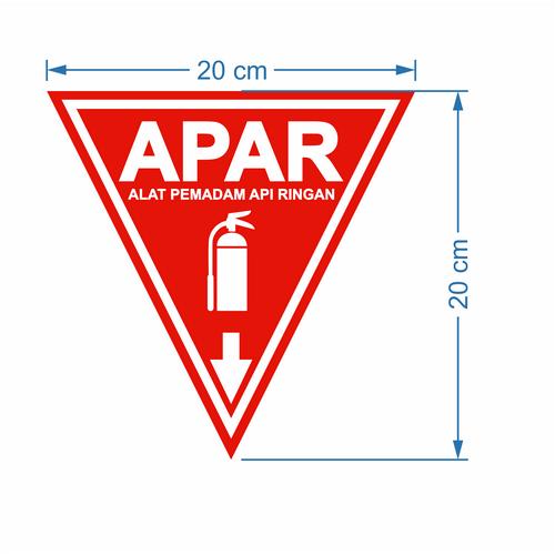 Jual SIGN APAR Akrilik Segitiga 20 cm - Kota Bandung - Sariwangi Garage ...