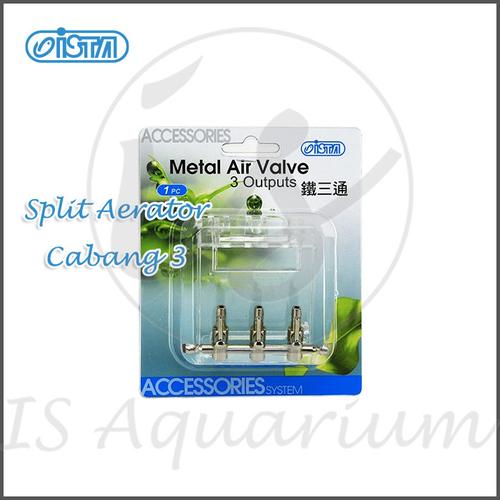Jual Ista Metal Air Valve 3 ways Splitter Aerator Udara Cabang 3 ...