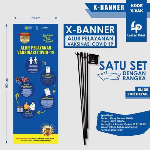 Jual X BANNER ALUR PELAYANAN VAKSINASI COVID 19 / CORONA / COVID 19 ...