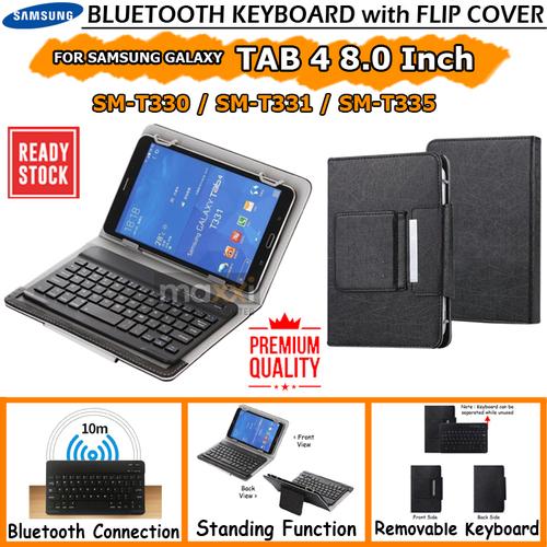 Jual Samsung Tab 4 8.0 8 Inch 8inch Wireless Bluetooth Keyboard Case ...