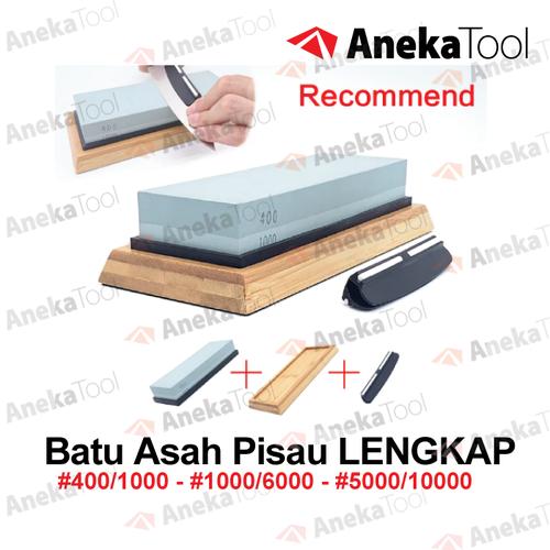 Jual AT Batu Asah #400 1000 5000 10000 Pengasah Pisau Natural Whetstone ...
